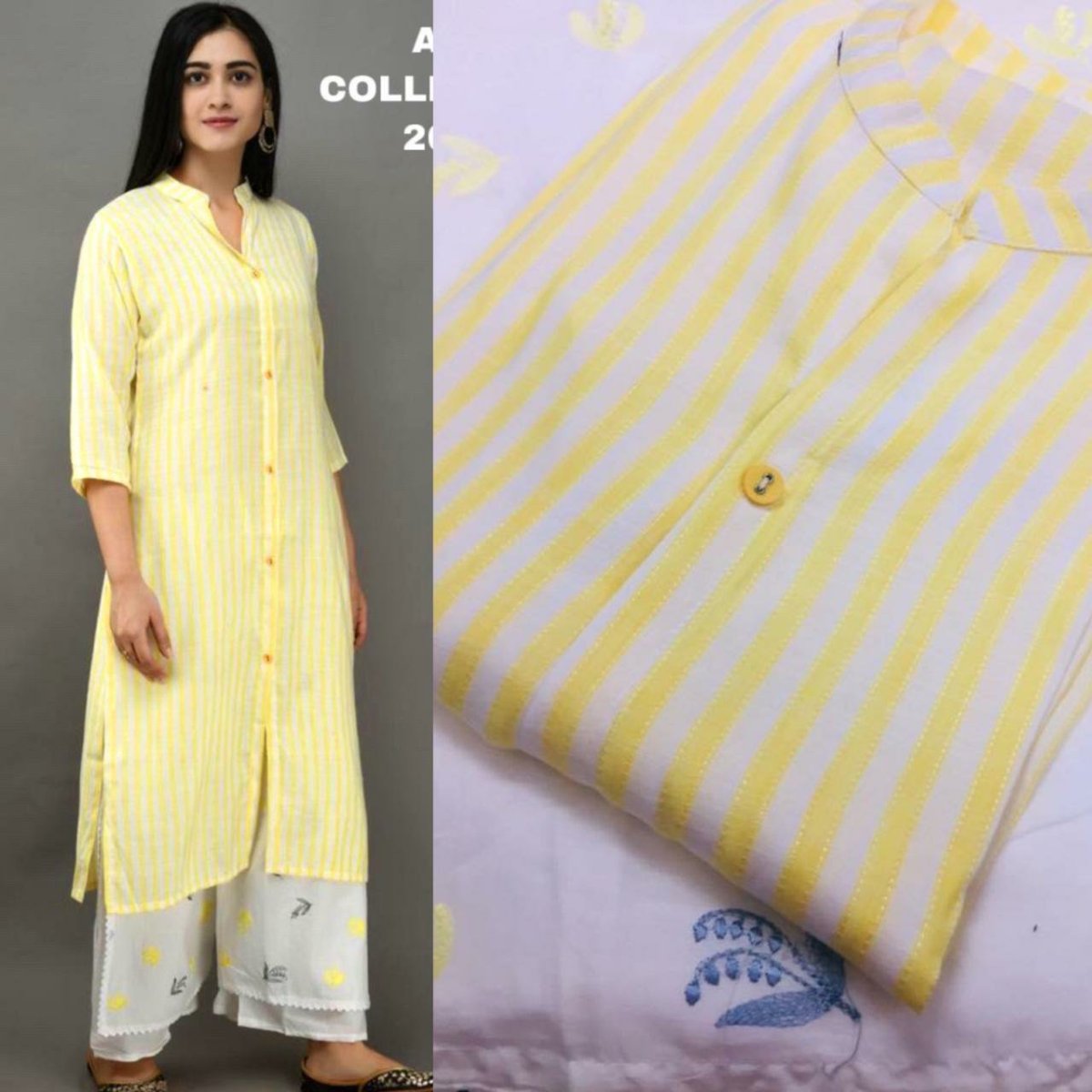 Cotton kurti with Plazo – Bend The Trend